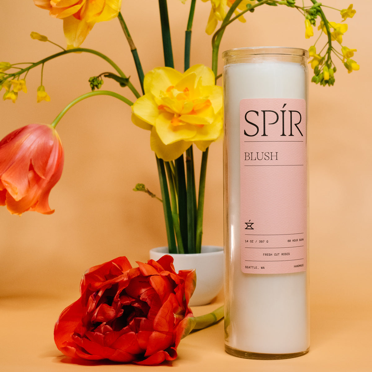 BLUSH 14 oz. Candle – Roses – Spír Candle Co. | Spír Candle Co.